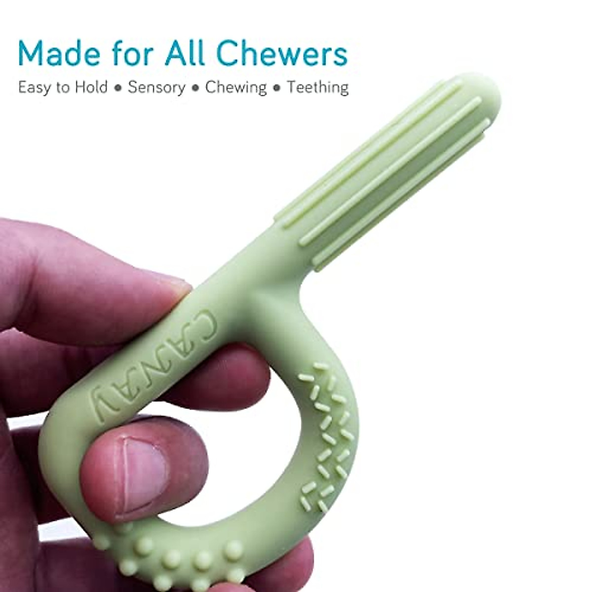 Original Hand-Held Sensory Chew Toys for Autistic Children(3 Pack), Chew Sticks fo Kids, Alt. to Chew Necklaces for Sensory Kids, Teething, Oral Motor Stimulation, ADHD, SPD - Silicone Teether Toys