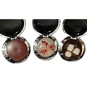 Lip Balm 3 Fun Pack In A Clear Ornament, Cosmetic Acessories For Girls, Great Stocking Stuffer, Hot Cocoa, Gingerbread, and Vanilla Candy Cane