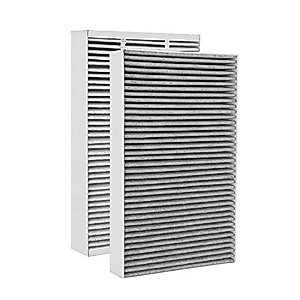 F1 Carbon Allergen Reduction+Odor Defend, HEPA Replacement Filter Compatible with 3M Filtrete C01 T02 Room Air Purifier, 2 Pack