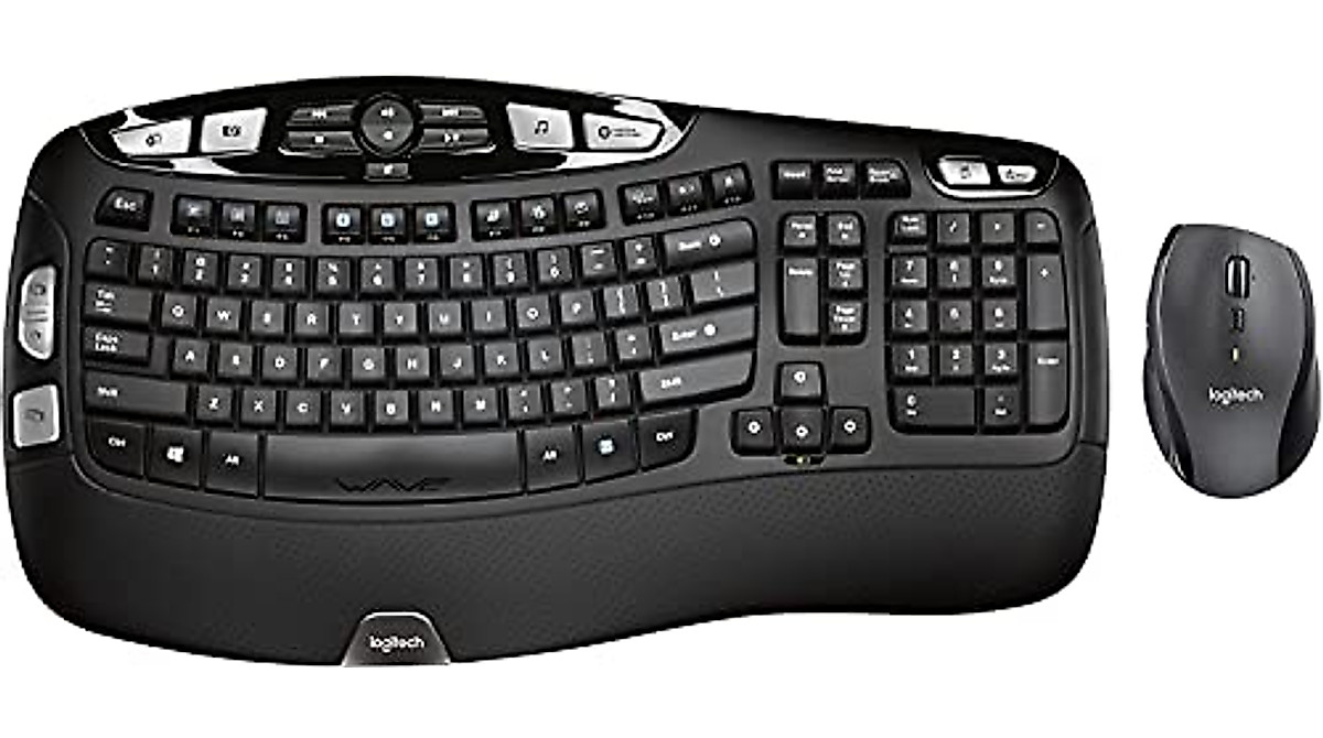 Logitech MK570 Wireless Wave Keyboard & Mouse - Comfortable