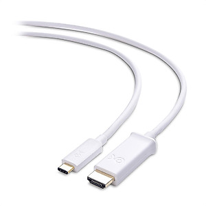 Cable Matters 3.3-Foot Short USB C to DisplayPort Cable (USB-C to DisplayPort Cable, USB C to DP Cable) Supporting 8K 60Hz in White - Thunderbolt 3 Port Compatible with MacBook Pro, Dell XPS 13 and Mo