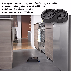 ilovelife Replacement Braava Wheels Tires Parts Kit - 2 Caster Wheels 2 Wheel Tires for iRobot Braava 380 380t 320 Mint 4200 5200C Mopping Robot Accessories