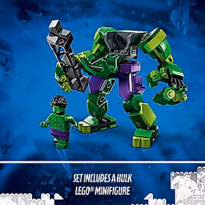 LEGO Marvel Hulk Mech Armor 76241, Avengers Action Figure Set, Collectable Super Hero Buildable Toys for Boys and Girls Ages 6 Plus, Gift Idea