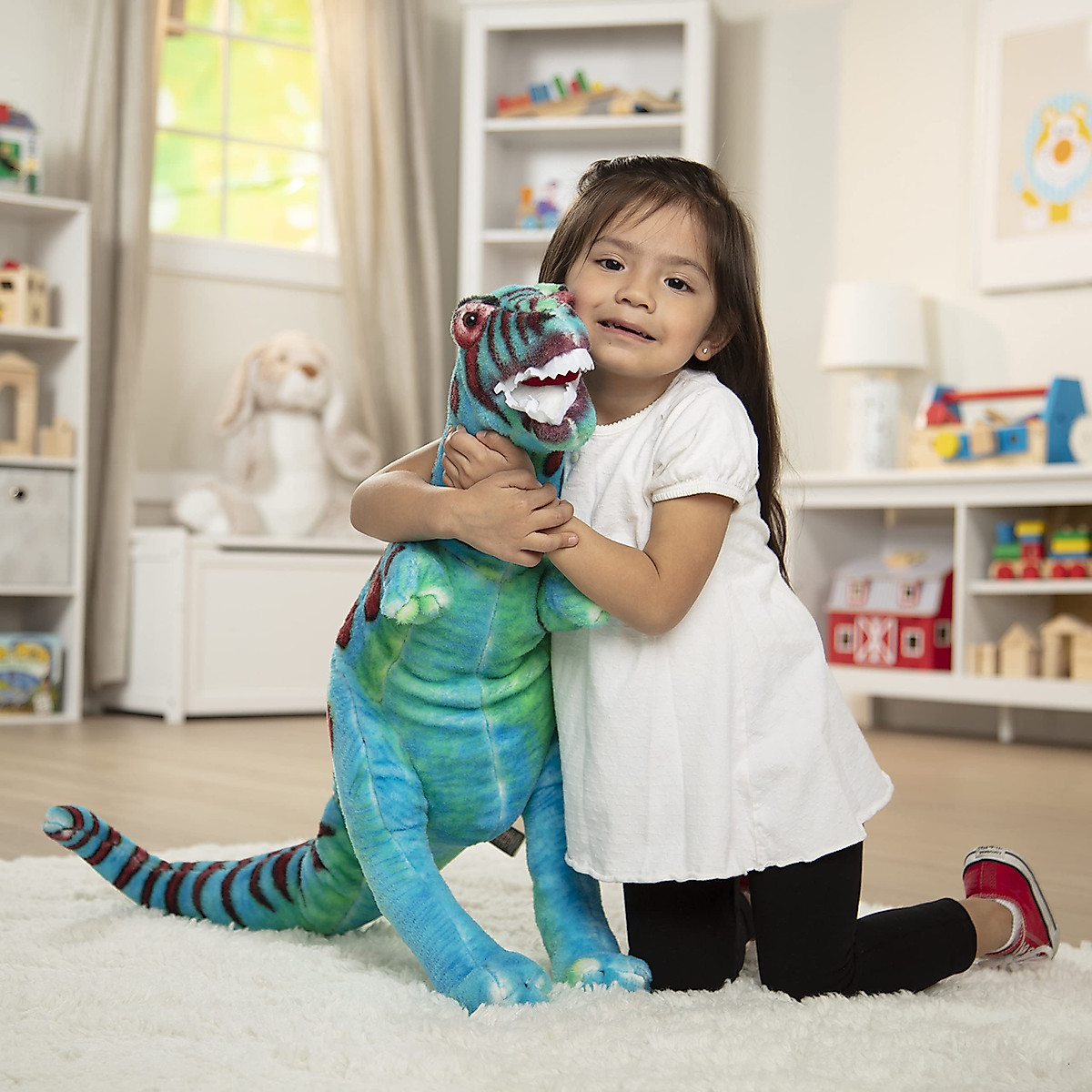 Melissa & Doug Giant T-Rex Dinosaur - Lifelike Stuffed Animal (over 2 feet tall)