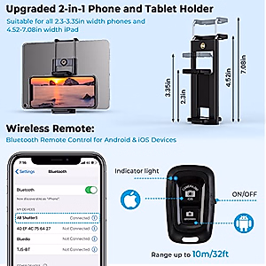 ZIKZOK 75 Inch Camera Tripod, Lightweight Travel Aluminum Cell Phone Video Tripod for DSLR/SLR/DV/GoPro/iPhone with Bag (Weight 2.8Lbs/Load 11Lbs)