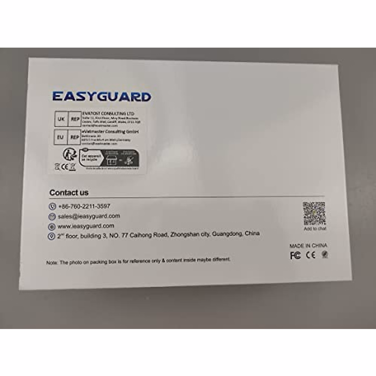 EASYGUARD EC204 2 Way car Alarm System with PKE Passive keyless Entry, Rechargeable LCD Pager Display & Remote Trunk Release, Shock Warning DC12V