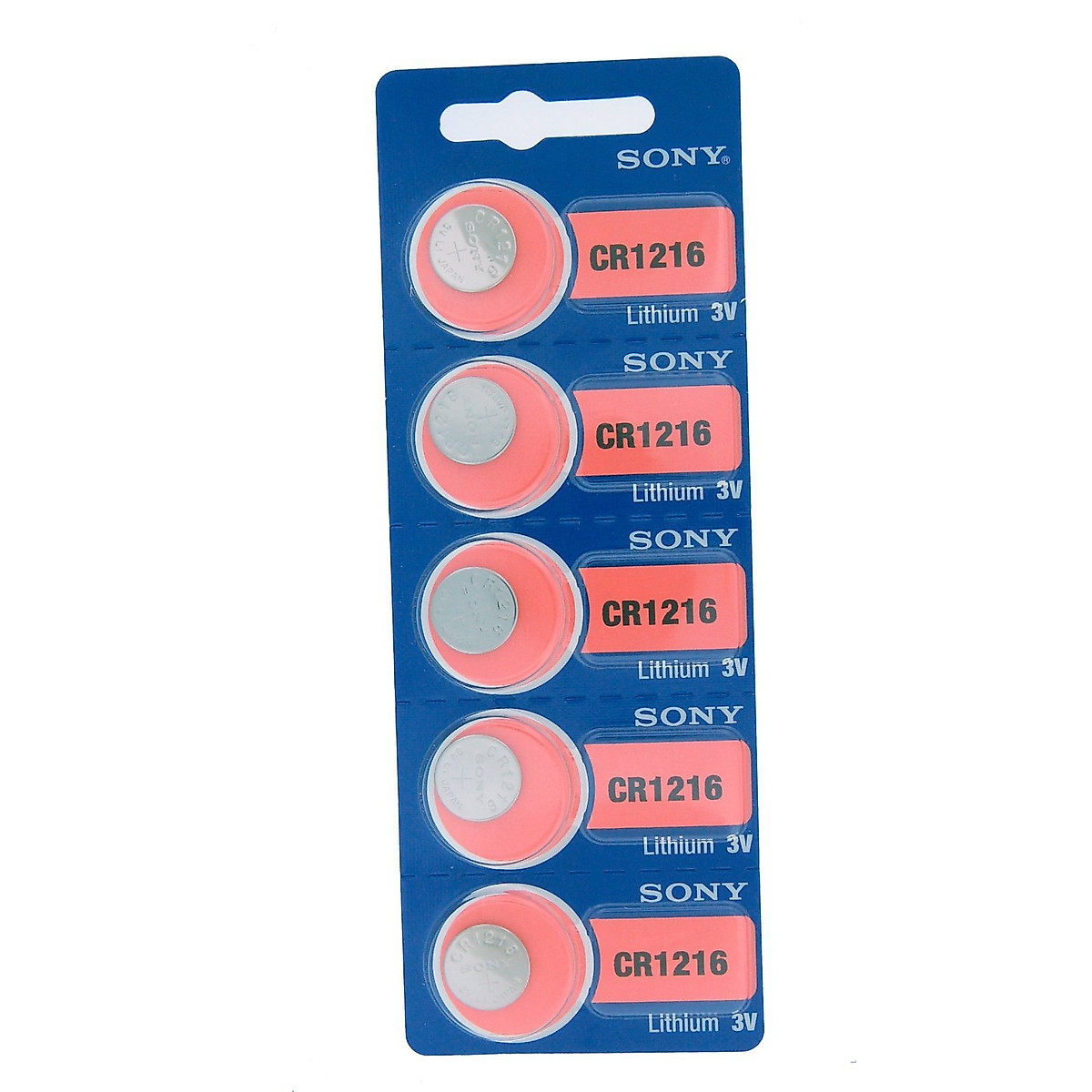 5pcs SONY CR1216 Coin Cell 3V Lithium Watch Battery Made in Japan