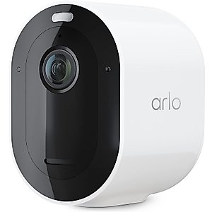 Arlo Pro 5S 2K Spotlight Camera - Wireless Home Security Camera with Spotlight, Color Night Vision, Dual-Band Wi-Fi, 2-Way Audio, Integrated Siren, Motion Detection, White, 1 Pack, VMC4060P (Renewed)
