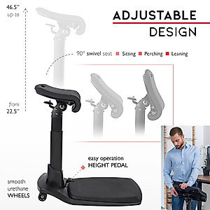Ideal Anti Fatigue Standing Mat | Cushion mat, Soft Floor, Standing Desk Energetic Topographic Non-Flat Ergonomic mat for Home or Office
