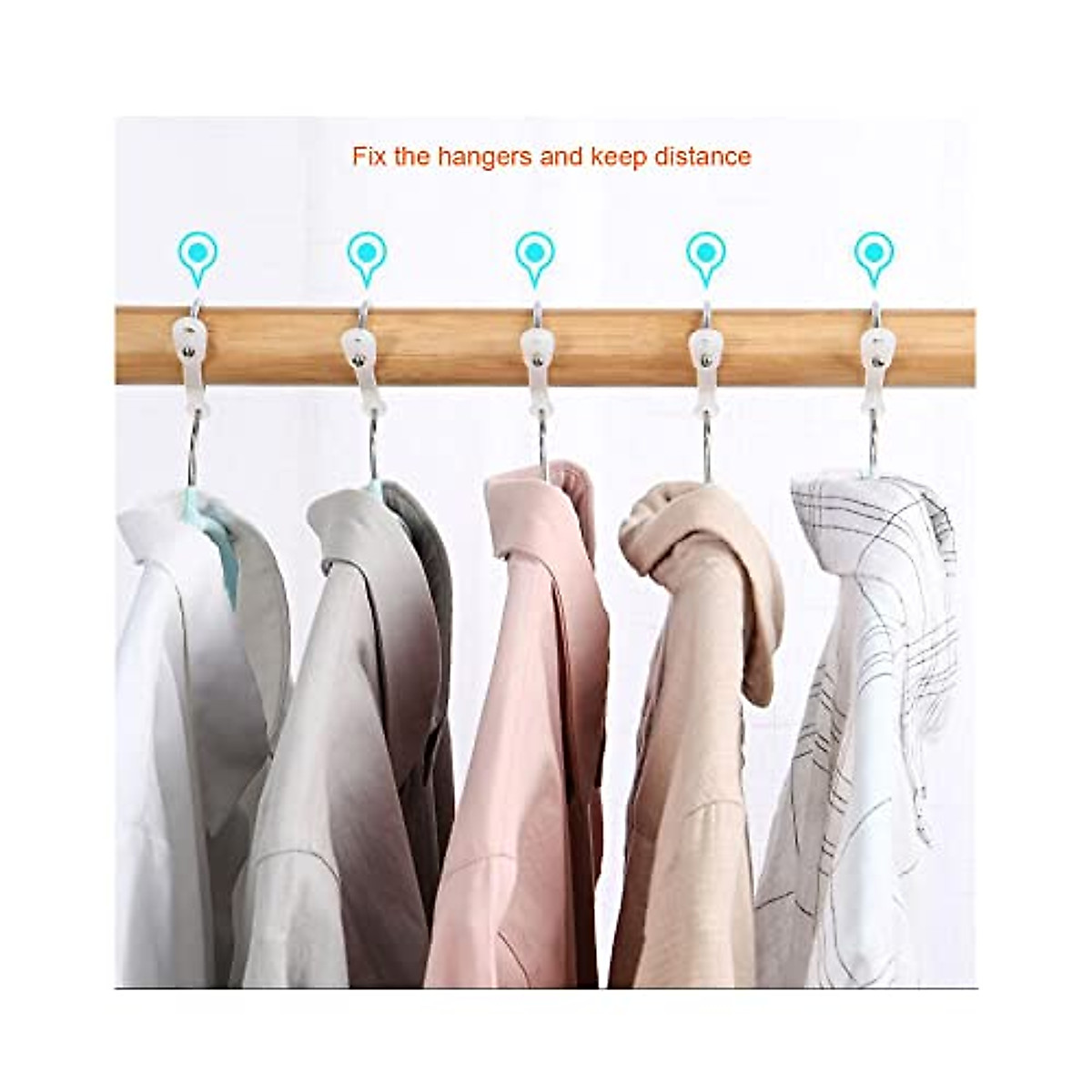 XXhailan 30 PCs Windproof Buckles Strong Toughness Non-Slip Silicone Fixing Buckle for Clothes Hanger Wiring Tube Outdoor Indoor