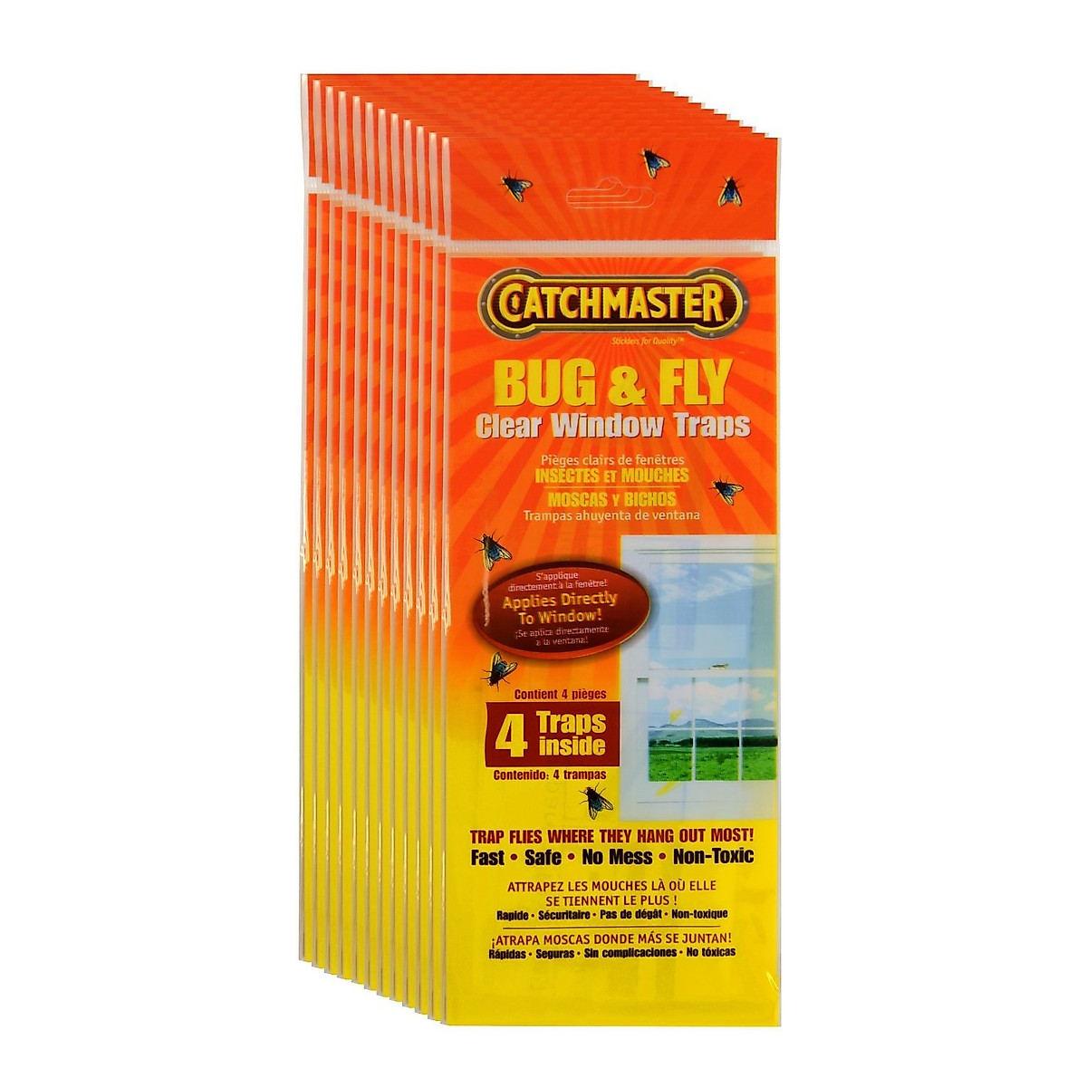 AP & G Inc Catchmaster 904 Clear Fly Window Traps 4 Pack