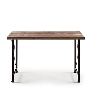 Zinus Alicia Industrial Style Dining Table, Brown