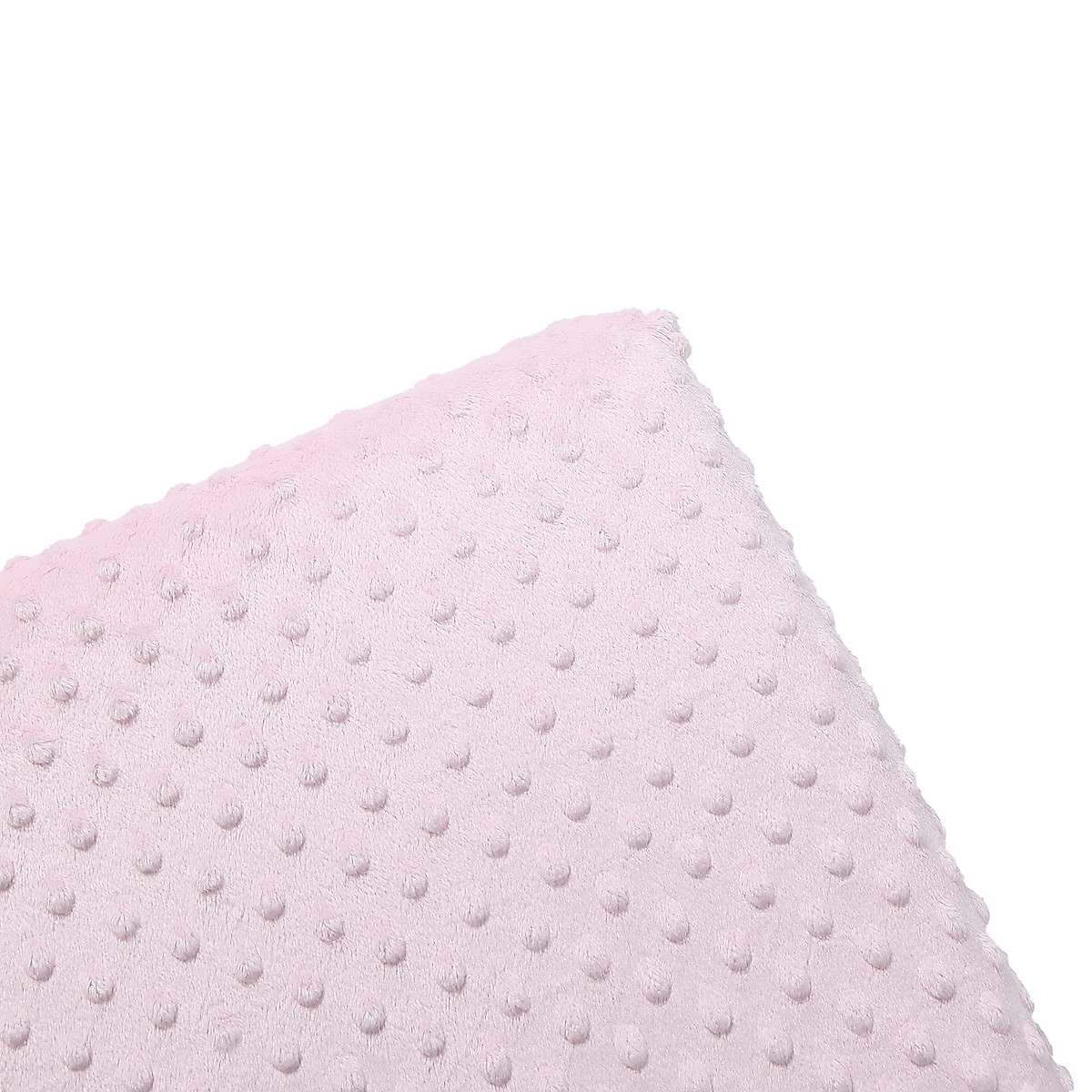 DONOMILO Crib Mattress Protector, suitable for 52inch×28inch Standard Crib, Minky Dots Fabric Super Soft Anti Slip Durable Toddler Crib Mattress Pad Cover, for Baby Boy Baby Girls (Blushing Bride)