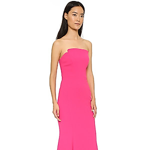Jill Jill Stuart Women's Fitted Strapless Column Gown, Peony, 12