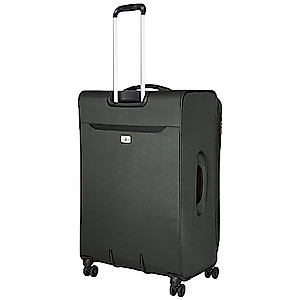 DELSEY Paris Sky Max 2.0 Softside Expandable Luggage with Spinner Wheels, Green, Checked-Medium, 24 Inch