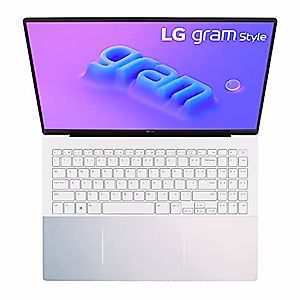 LG gram Style 16” OLED Laptop, Intel 13th Gen Core i7 Evo Platform, Windows 11 Home, 16GB RAM, 1TB SSD, Dynamic White