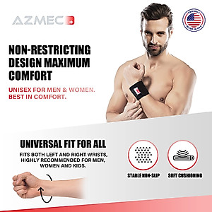 Carpal Tunnel Splint Brace, Support for Arthritis and Tendonitis Pain Relief - Wrist Compression Strap, Fits Left or Right Hand, Adjustable One Size, Good for day-to-day activities and sports. (Black)