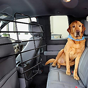 The ZooKeeper Vehicle Pet Barrier: Adjustable Universal for Cars, Trucks, SUVs – Moves with Your Vehicle Seats. Tilt. Slide. Recline. Easy Install Dog Car Gate - Strong Metal Tubing Gate Divider