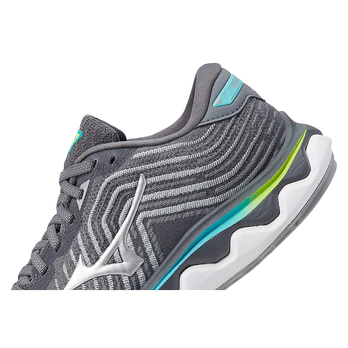 Mizuno Women's Wave Horizon 6 Sneaker, Ultimate Grey/Silver, 9