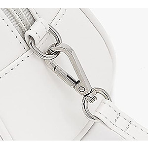 QZUnique Handbags Set Clear PVC Shoulder Bag + Leather Crossbody Bag Large Printed Cute Tote Bag for Women