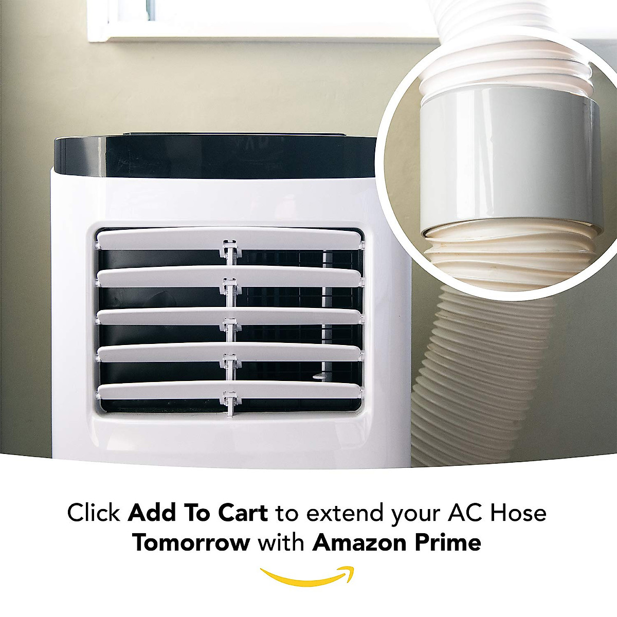 Kraftex 5.9inch Portable AC Hose Connector, Portable AC Hose Extension use as 5.9 Inch Portable Air Conditioner Hose Coupler. Parts for Air conditioner Exhaust Hose, lg portable ac vent hose extension