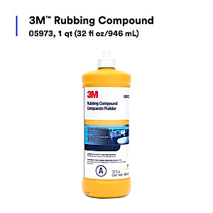 3M Rubbing Compound, 05973, Liquid Formula,1 qt (32 fl oz/946 mL)