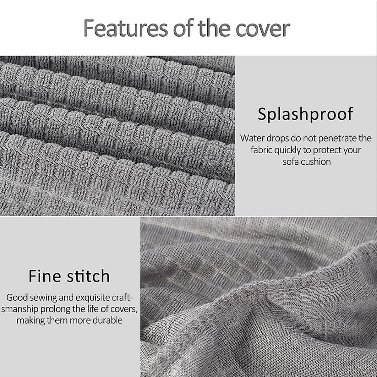 Yogsey 2 Pcs Stretch Couch Arm Covers Anti- Slip Armchair Cover Stretch Armrest Cover for Chairs Recliner Sofa Stretch Armrest Covers Furniture Protector Washable Armchair Slipcovers