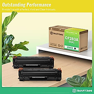 S SMARTOMNI Compatible 83A CF283A Toner Cartridge Replacement for HP 83A CF283A use for HP Laserjet pro MFP M127fw M127fn M125nw M201dw M201n M225dn M225dw M125a Printer 1500 Pages Black 2 Packs