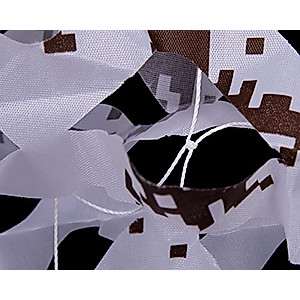 Ginsco 6.5ft x 20ft 2mx6m Snow Gound Netting Woodland Camouflage Net for Sunshade Camping Military Hunting Shooting Blind Watching Hide Party Decorations