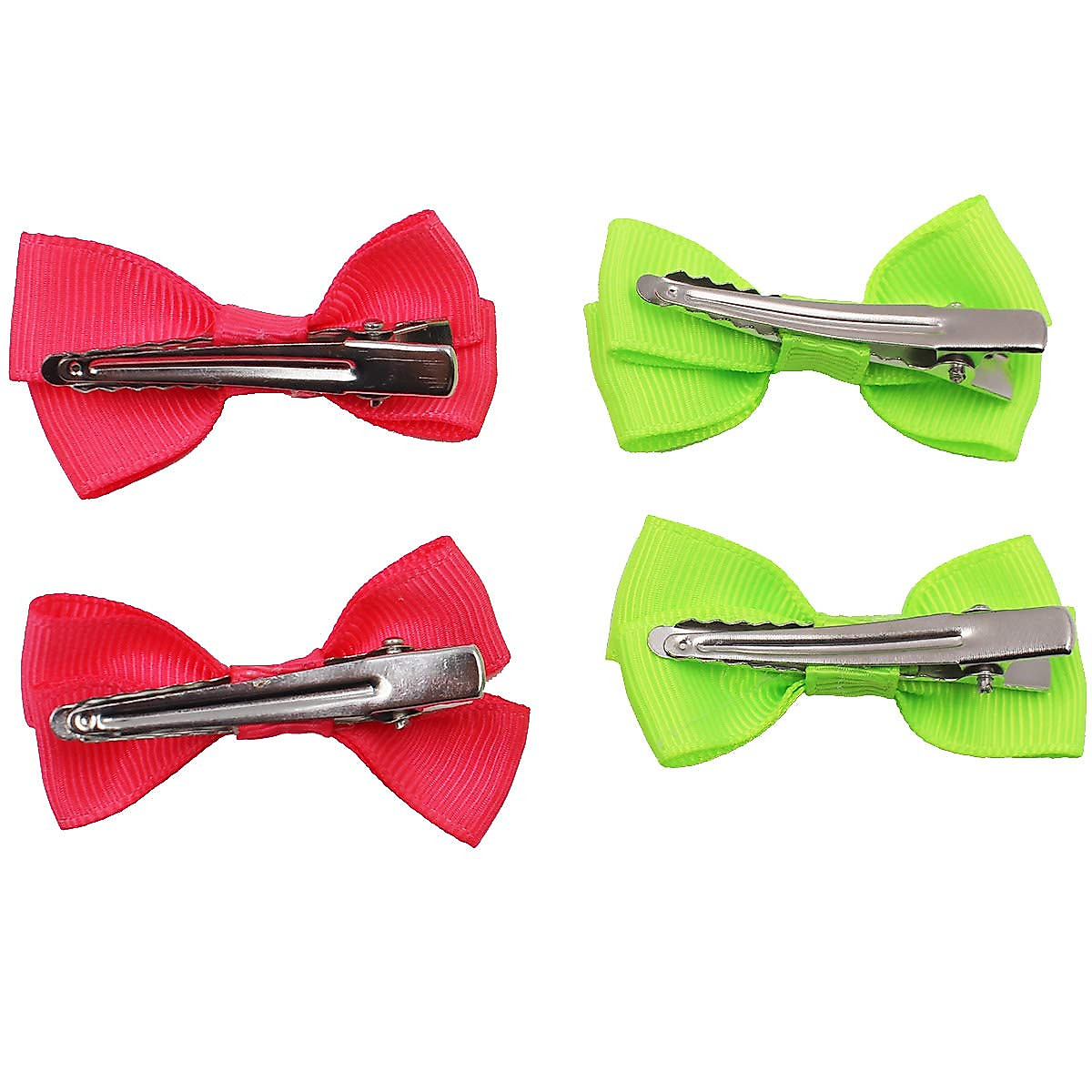 50PCS Tiny Baby Girls Hair Bows 2 Inch Grosgrain Ribbon Bows With Alligator Hair Clips Hair Barrettes Hair Accessories for Toddlers Kids Children Little Girls in Pairs