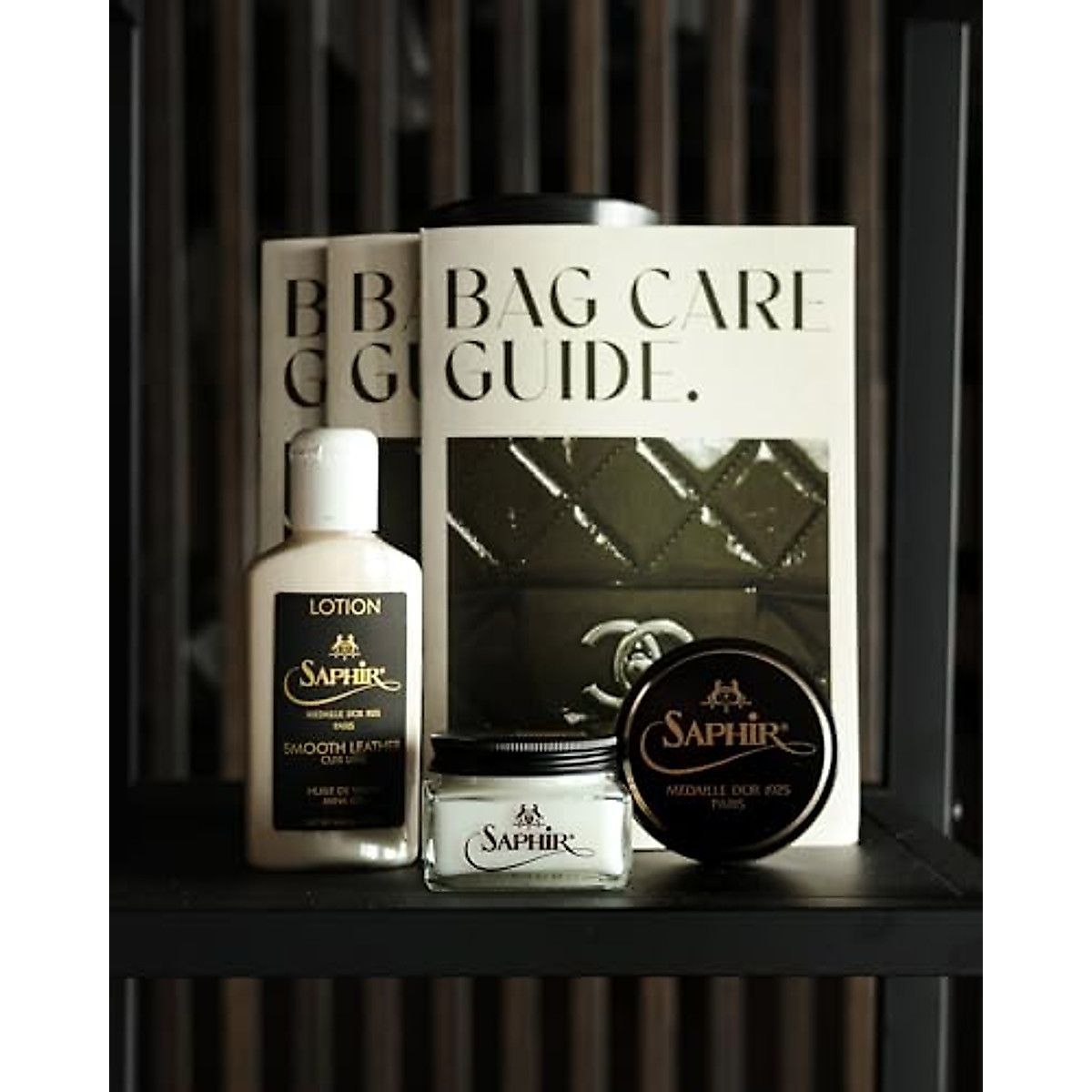 SAPHIR Medaille d’Or Pate De Luxe - Natural Wax Shoe Polish for Leather Shining - 50ml - Wax Yellow