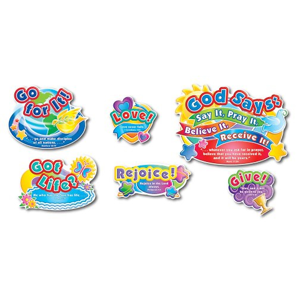 Carson Dellosa Education Carson Dellosa Christian God Says Bulletin Board Set (210008)