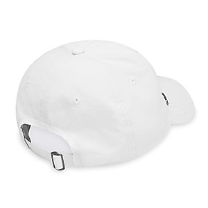 Gaiam Women's Running Hat - Classic Fitness White Sun Cap, Trendy Runners' Hat with Ponytail Hole, Quick-Dry & Moisture-Wicking Sweatband, Cooling Girls' Baseball Cap for Summer - White