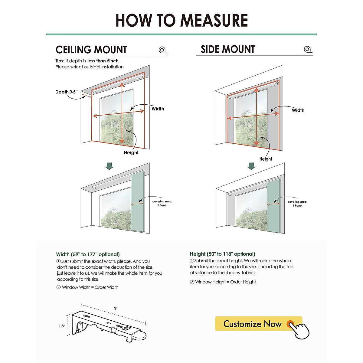 Yoolax Custom XL Smart Sliding Door Blinds,motorized sliding panel blinds works with Alexa,fabric blackout vertical blinds for glass doors.hanging room divider,patio doors,closet doors
