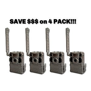 TACTACAM Reveal X Gen 2.0 LTE Cellular Trail Camera AT&T and Verizon, HD Video, HD Photo, Low Glow IR LED Flash (TA-TC-XG2) for Hunting, Security, Surveillance Gen 2 (4) 4 Pack Gen 2.0