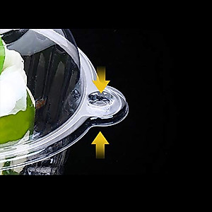 100 Pack Plastic Dome Single Cupcake Carrier Individual Muffin Boxes Holder Cups