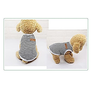 Dog Harnest for Large Dogs Male Shirts with 6 Pet Striped Colorful Dog Apparel T Striped Striped Pet Vest Dog Shirts Puppy Shirts Pet Clothes