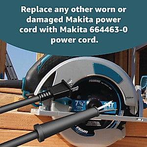 Replacement Power Cord 664463-0 (2X14X8 Sj) for Makita Circular Saw Polishing and Sanding Machine,Heavy Duty Cord for Makita Power Tool Replacement Component Accessories