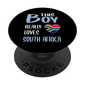 Mens Traveling Gift This Boy Really Loves South Africa PopSockets PopGrip: Swappable Grip for Phones & Tablets