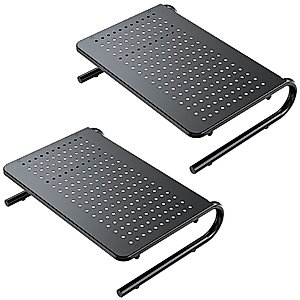 HUANUO Monitor Stand Riser for Desk, Laptop Stand, Laptop Shelf w/Vented Metal, Desktop Computer Stand Desk Organizer for Laptop, PC, Printer