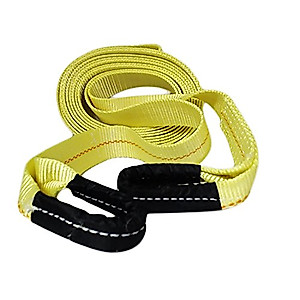 ABN Tow Strap with Reinforced Loops 2in x 30ft Vehicle Recovery Rope 16,000 lbs Pound Capacity Recovery Strap