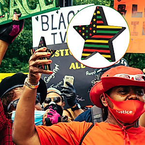 3 Pieces Independence Day Wooden Decoration Juneteenth Star Signs Patriotic Wood Star Table Signs for 4th of July Holiday Party Decoration