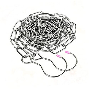 Zerodeko 3pcs Metal Clothing Rack Stainless Steel Chain Portable Drying Rack Clothes Storage Chains Display Hanging Chain Adjustable Clotheslines Clothes Drying Chain Clothes Drying Rack