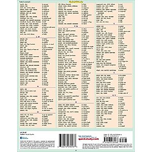 Latin Vocabulary: a QuickStudy Laminated Reference Guide (QuickStudy Language)