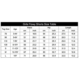 Girls 3 Pack Flowy Shorts with Spandex Liner 2 in 1 Youth Skirts for Fitness Running Sports Skort with Pockets Size 4 Set 04