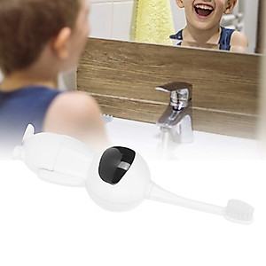 Sonic Rechargeable Kids Electric Toothbrush with 3 Brush Head, Cute Shaped Toothbrush for Children, IPX7 Waterproof
