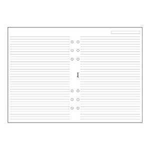 Filofax A5 Ruled White Paper (B343008)