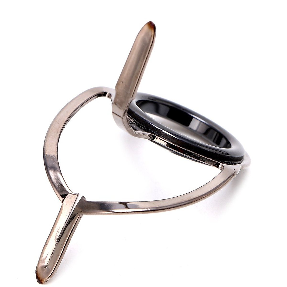 UNTERING 8Pcs 6# - 30# Stainless Steel Eye Rings Fishing Rod Guides Tips Line Repair Kit