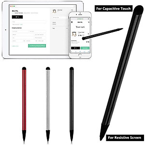 2pcs Black Stylus Pens for Touch Screens, Stylus Pen Universal Touch Screen Pens All capacitive Touch Screen Devices Capacitive Stylus Compatible for iPad, Samsung Galaxy, Touch Screen Smartphones,