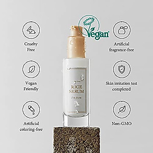 [I'm From] Rice Serum, 73% Fermented Rice Embryo Extract | Improve Hyperpigmentation, Boost Collagen, Vitality, Supply nutrients to skin with Vitamin B, healthy glow